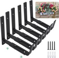 China Offered Adjustable Wall Mount Flower Box Holder for Planter Box Depth 6 to 12 Inches for sale