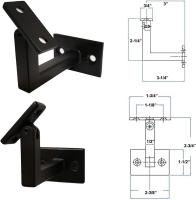 China Adjustable Square Stair Handle Bracket Support with ISO9001 Rohs CE and Powder Coating for sale