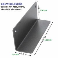China ISO9001 Rohs CE 16949 Red Hanging Up Bike Wheel Holder for One Bike in Cycle Storage for sale