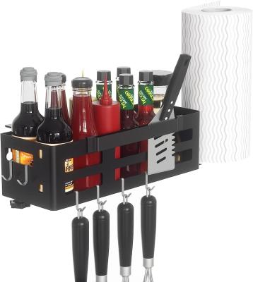 China Conveniently Hang BBQ Tools and Store Condiments with this Griddle Accessories Caddy for sale