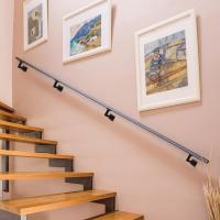China Secure Handrails on Staircases with Steel Square Stair Railing Brackets and Screws for sale