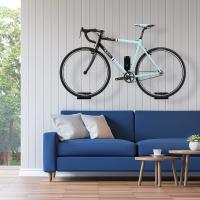 China Secure Bike Pedal Suspension Rack for E-Bikes and MTB Road Bikes Black Steel Material for sale