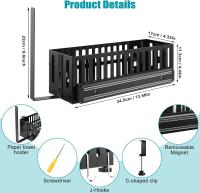 China Space Saving BBQ Accessories Storage Metal Outdoor Grill Caddy with Non-folding Rack for sale