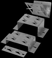 China Advanced Mould Technique Silver Impaling Clips for Soundproofing Acoustical Insulation for sale