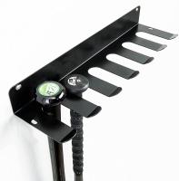 China 16 Bat Metal Baseball Bat Rack Holder for Wall Mount Sports Equipment Storage for sale