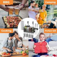 China Outdoor Grill Caddy Space Saving BBQ Accessories Storage Box Tool Holder Clamp Mount Griddle Caddy for sale