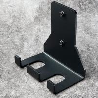 China Garage Vertical Barbell Storage Double Barbell Wall Mount Display Rack Support Fixed for sale
