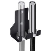 China Garage Vertical Barbell Storage Double Barbell Wall Mount Display Rack Support Fixed for sale