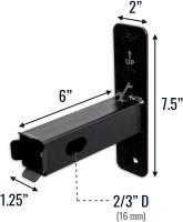 China Convenient Hitch Wall Mount Bike and Cargo Rack for Trailer Hitch Receiver Storage for sale