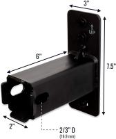 China Convenient Hitch Wall Mount Bike and Cargo Rack for Trailer Hitch Receiver Storage for sale