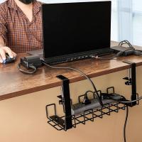 China Power Strip Wire Tray 2-in-1 Wire Holder with Sustainable Cable Clips and Cable Ties for sale