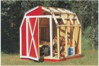 China 2mm Thickness Custom Shed Kit with Peak Roof Fast Framer Universal Storage Shed Framing Kit for sale