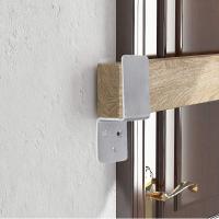 China Wood Frame Mounting Connector Black Steel Z Bracket with Powder Coating for sale