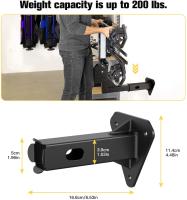 China Hitch Wall Mount Storage Device for Bike and Cargo Hitch Rack Durable and Strong for sale