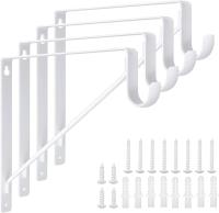 China 10.8*10.8*1inch Steel Closet Rod Holders for Hanging Clothes Standard Support Bracket for sale