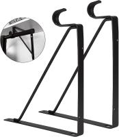China 10.8*10.8*1inch Steel Closet Rod Holders for Hanging Clothes Standard Support Bracket for sale