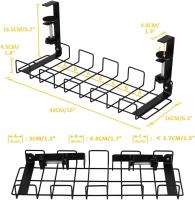 China Metal Cable Tray for Table Desks Cable Arrangement in Offices Home Storage Holders Racks for sale