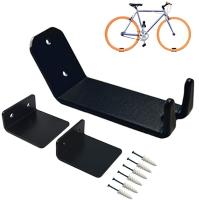 China Vertical Wall Mounted Bike Rack for Space Saving Black Bicycle Storage in Big Bike Club for sale