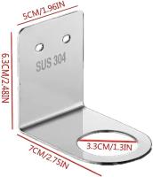 China Space-Saving Adhesive Bottle Holder for Shampoo Set of 2 Behind Doors/On Walls for sale