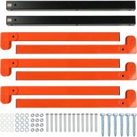 China Overhead Garage Storage Rack 17*1*15 inch Steel Wood Storage Rack for Indoor Garage for sale