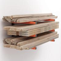 China Overhead Garage Storage Rack 17*1*15 inch Steel Wood Storage Rack for Indoor Garage for sale