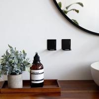 China Stylish Wall Mounted Soap Bottle Dispenser Holder for Shampoo Standing Shelf Storage for sale