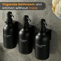 China Stylish Wall Mounted Soap Bottle Dispenser Holder for Shampoo Standing Shelf Storage for sale