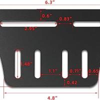 China Bed Frame Brackets Headboard Adapter Adjustable Attachment Parts for Black Metal Beds for sale