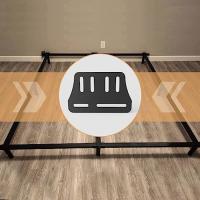 China Bed Frame Brackets Headboard Adapter Adjustable Attachment Parts for Black Metal Beds for sale