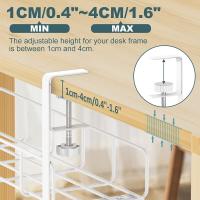China Organize Cables and Power Strips with Our Sustainable Under Desk Cable Duct Wire Basket for sale