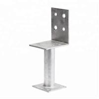 China Metric Metal Angle Post Brackets for 2x4 Wood Fences Free Mold Fee Easy Installation for sale