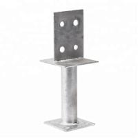 China Metric Metal Angle Post Brackets for 2x4 Wood Fences Free Mold Fee Easy Installation for sale