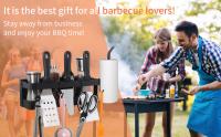 China Organize Your BBQ Station with this Non-folding Rack BBQ Caddy and Paper Towel Holder for sale