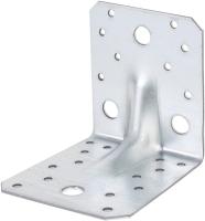 China Hardware Timber Connectors Galvanized Steel Corner Brackets Weighing 36.4g for sale