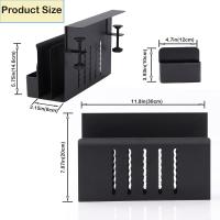 China Under Desk Storage Double-Deck Steel Hanging Desk Organizer Laptop Holder for Office for sale