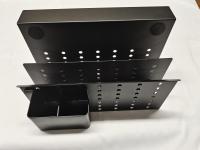 China Under Desk Storage Double-Deck Steel Hanging Desk Organizer Laptop Holder for Office for sale