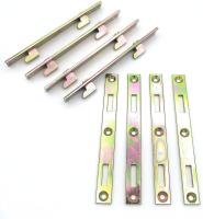 China Wood Bed Rail Connecting Fittings Heavy Duty Bed Frame Rail Hardware with 2mm Thickness for sale
