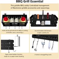 China Griddle Grill Caddy BBQ Accessories Organizer for Outdoor Blackstone Grill with Paper Towel Holder for sale