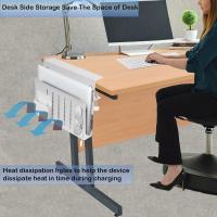 China Double-Deck Hanging Desk Organizer Under Desk Laptop Stand for Clutter-Free Desk for sale