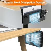China No Drill Under Desk Cable Management Tray Under Desk Laptop Holder with Pen Holder for sale