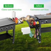 China BBQ Accessories Griddle Caddy Storage Box and Paper Towel Holders Powder Coated for sale
