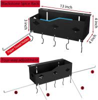 China BBQ Accessories Griddle Caddy Storage Box and Paper Towel Holders Powder Coated for sale