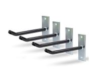 China Sturdy Carbon Steel Wall Mount Tire Rack with Multifunction Hooks and Logo Print for sale