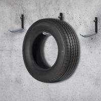 China Garage Wall Tool Holder Organization System Storage Tire Hooks in Black Carbon Steel for sale