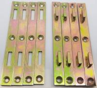 China Metal Bed Rail Fastener Bracket in Black Cold Rolled Iron for Stable Corner Support for sale