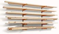 China 6-Level Wall Mount Lumber Storage Metal Rack Perfect for Everyday and Organizing Wood for sale