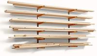 China 6-Level Wall Mount Lumber Storage Metal Rack Perfect for Everyday and Organizing Wood for sale
