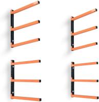 China Wall Mounted Multifunction Wood Organizer and Lumber Storage Metal Rack with 3 Levels for sale