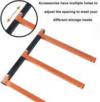China Wall Mounted Multifunction Wood Organizer and Lumber Storage Metal Rack with 3 Levels for sale