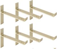 China Industrial Metal Shelf Support with Lip for Wooden Boards Heavy Duty T Brackets 6inch for sale